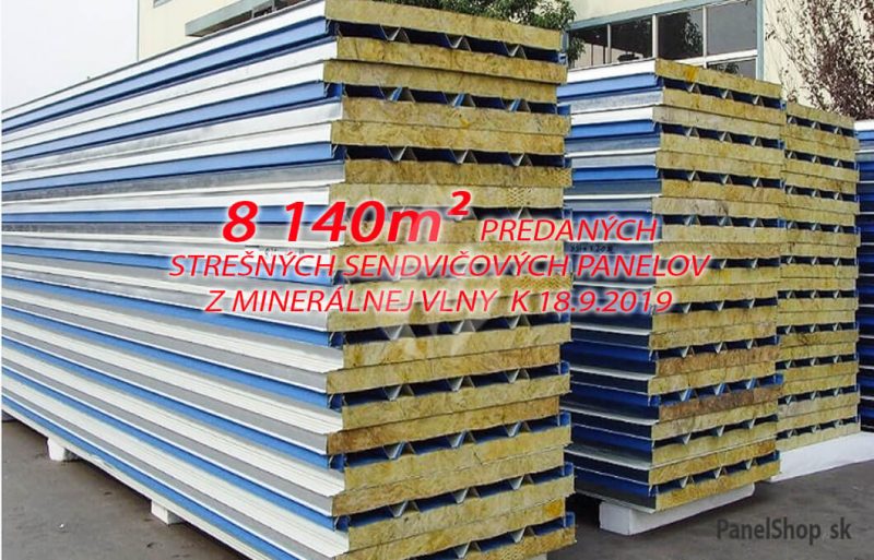 Sendvičový panel s minerální vlnou- střešní (viditelný spoj)